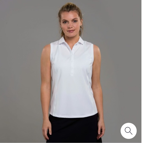 zero restriction | Tops | Zero Restriction Tae Sleeveless Polo | Poshmark